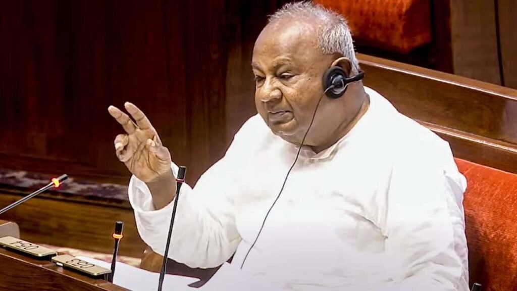 Deve Gowda makes emotional appeal in Rajya Sabha to protect Karnataka’s ...